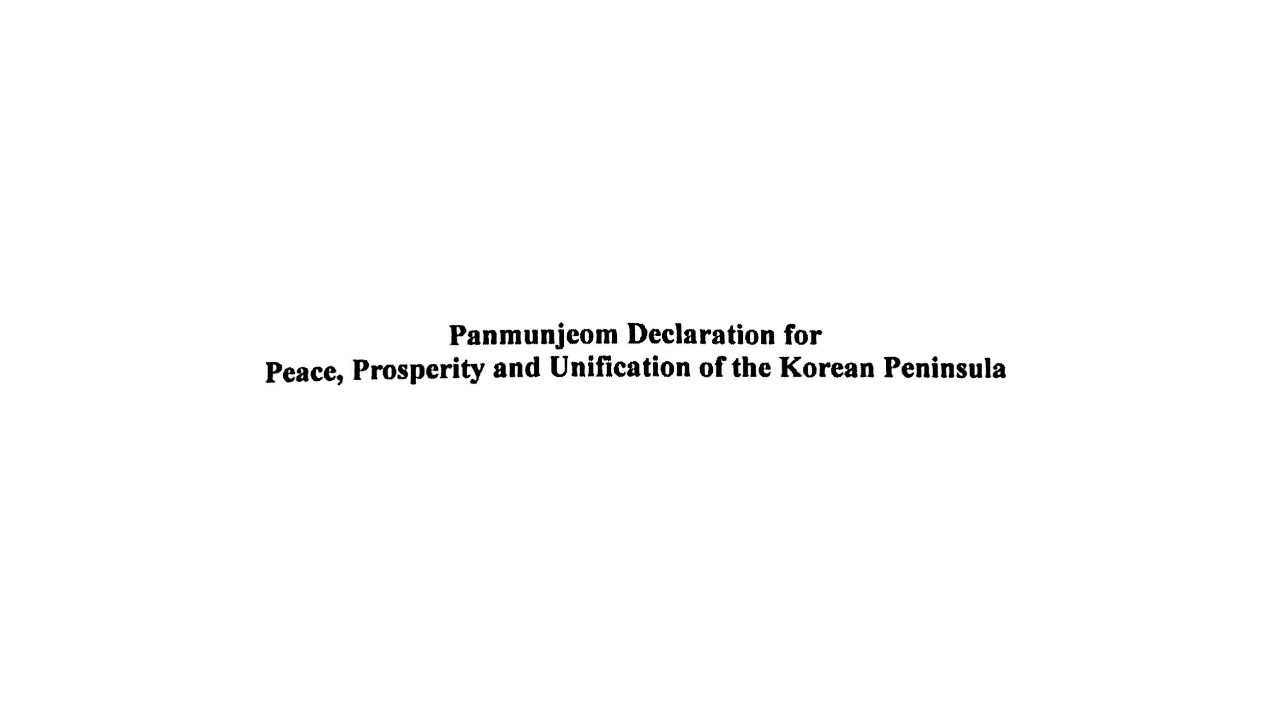 The Panmunjom Declaration - Koryo Tours